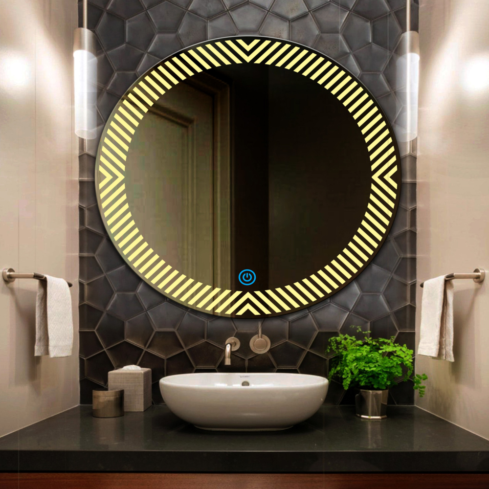 Circular Design LED Mirror – Reflection Glass
