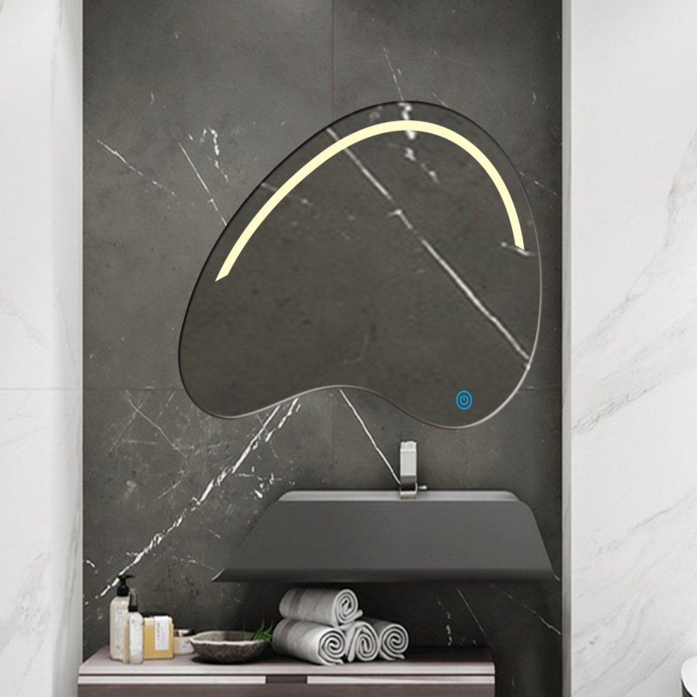 Modern Abstract Design LED Mirror – Reflection Glass
