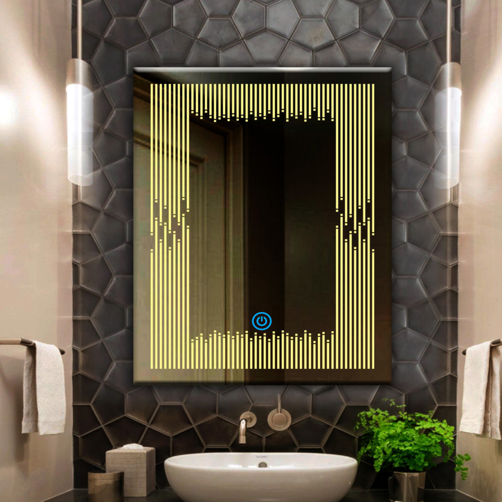 Modern Rectangle Shape Design LED Mirror – Reflection Glass