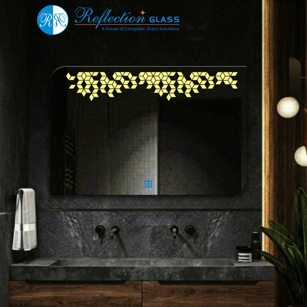 Modern Rectangular LED Bathroom Mirror – Reflection Glass