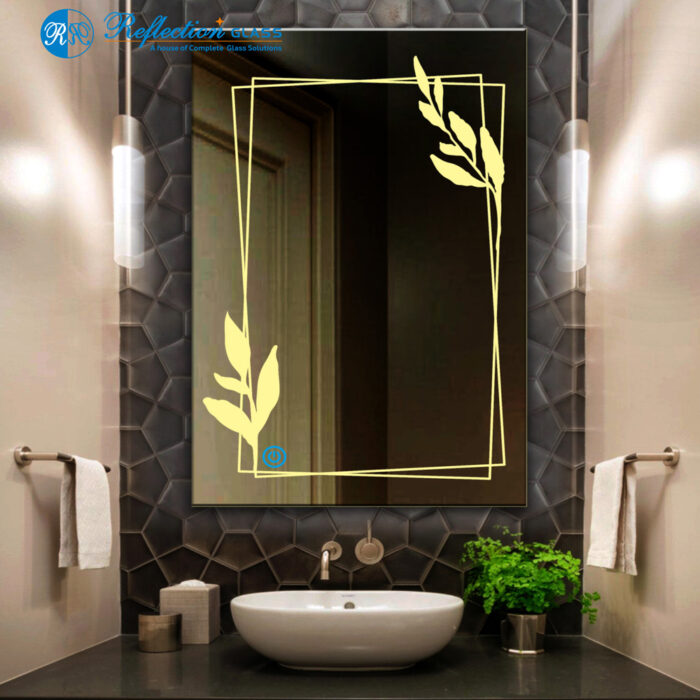 Circular Design LED Mirror – Reflection Glass