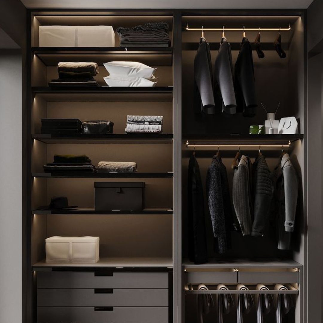 Functional Open Wardrobes in India | Modern Storage Designs